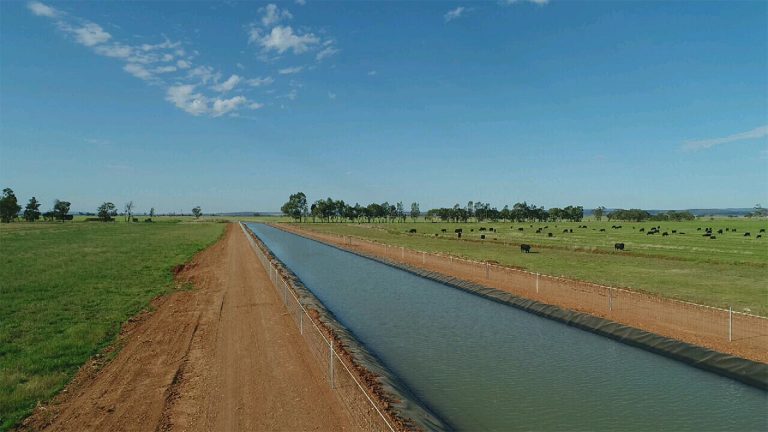 Irrigation Channel System, NSW - Sunset Fencing